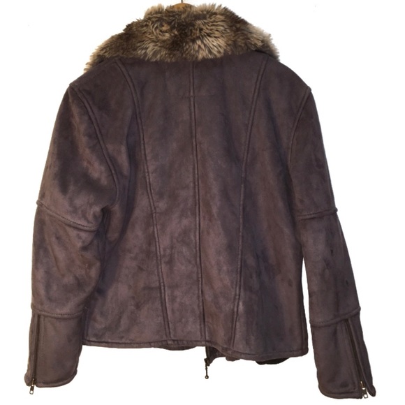 Vintage Valley | Jackets & Coats | Sherpa Lined Motto Jacket Size Large ...